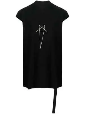 Rick Owens Pentagram-print Long T-shirt