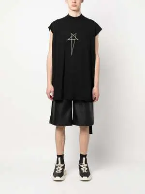 Rick Owens Pentagram-print Long T-shirt