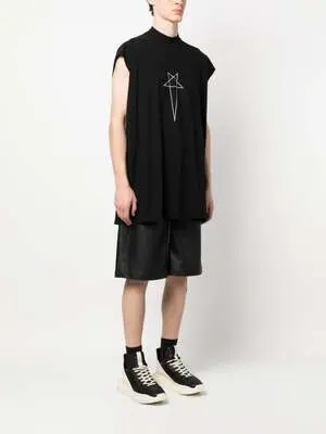 Rick Owens Pentagram-print Long T-shirt