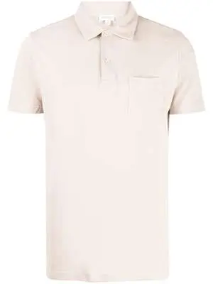 Sunspel Short-sleeve Cotton Polo Shirt - Neutrals