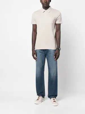 Sunspel Short-sleeve Cotton Polo Shirt - Neutrals