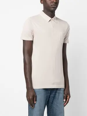 Sunspel Short-sleeve Cotton Polo Shirt - Neutrals
