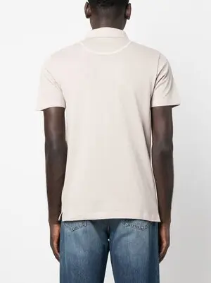 Sunspel Short-sleeve Cotton Polo Shirt - Neutrals