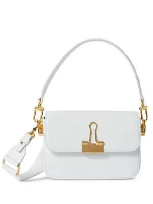 Off-White Binder Clip Shoulder Bag - White