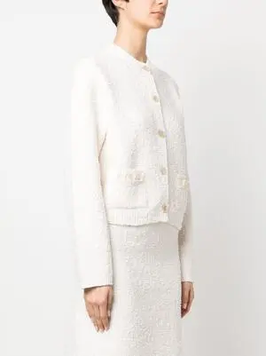 LANVIN Textured-finish Button-fastening Cardigan