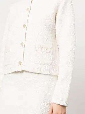 LANVIN Textured-finish Button-fastening Cardigan