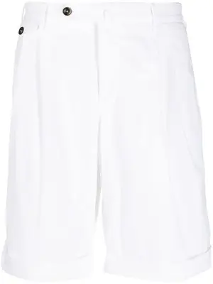 PT TORINO Off-centre Button-fastening Bermuda Shorts