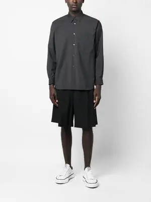 Comme Des Garçons Long-sleeve Wool Shirt - Grey