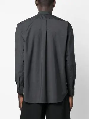 Comme Des Garçons Long-sleeve Wool Shirt - Grey