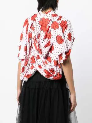 COMME DES GARÇONS TAO Printed Ruffle-detail Shirt