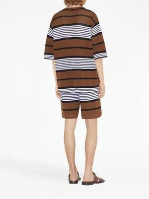Burberry Stripe-print Oversized T-shirt