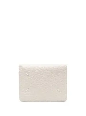 MAISON MARGIELA Four-stitch Leather Card Holder - Neutrals