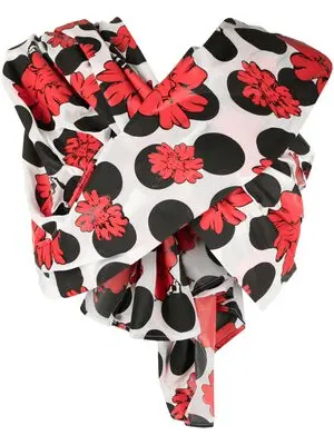 COMME DES GARÇONS TAO X Shun Sudo Bow-detailed Blouse - White