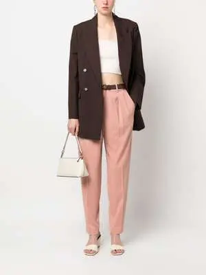 Pinko High-waisted Tapered Trousers