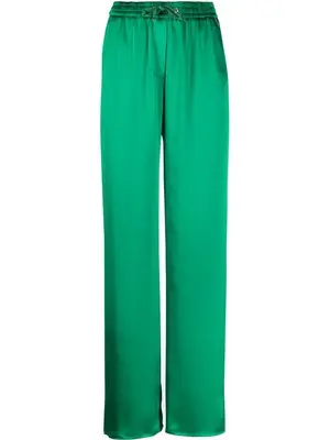Herno Drawstring-waist Straight-leg Trousers - Green