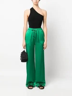 Herno Drawstring-waist Straight-leg Trousers - Green