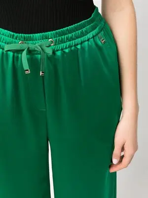 Herno Drawstring-waist Straight-leg Trousers - Green