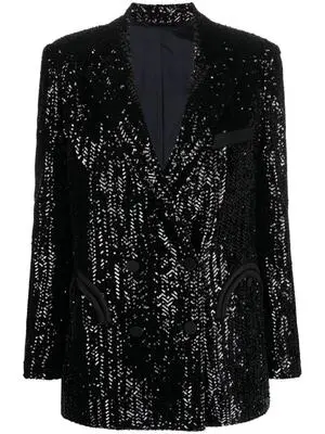 BLAZÉ MILANO Everynight Sequin-embellished Blazer