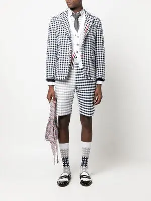 Thom Browne Rwb Gingham Oxford Shirt