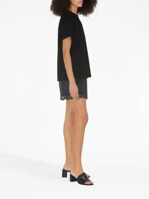 Burberry Embroidered-logo T-shirt - Black