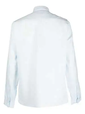 Lacoste Logo-patch Button-down Shirt - Blue