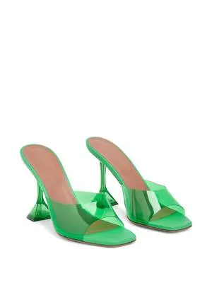 Amina Muaddi Lupita 95mm Sandals - Green