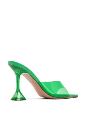 Amina Muaddi Lupita 95mm Sandals - Green