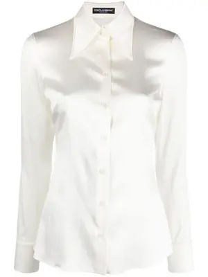 Dolce & Gabbana Long-sleeve Silk Shirt