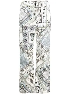 Etro Patchwork-print Trousers