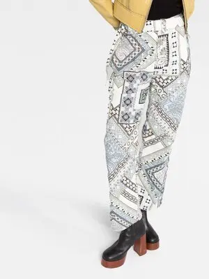 Etro Patchwork-print Trousers