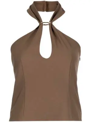 REJINA PYO Tilda Halterneck Top