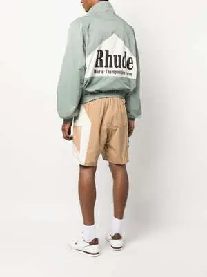 Rhude World Championship Logo-print Bomber Jacket - Green