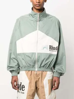 Rhude World Championship Logo-print Bomber Jacket - Green
