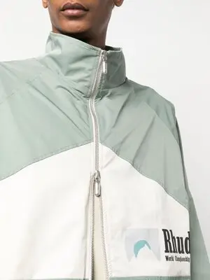 Rhude World Championship Logo-print Bomber Jacket - Green