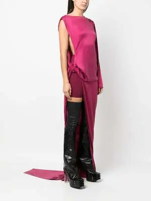 Rick Owens Edfu Draped Gown - Purple
