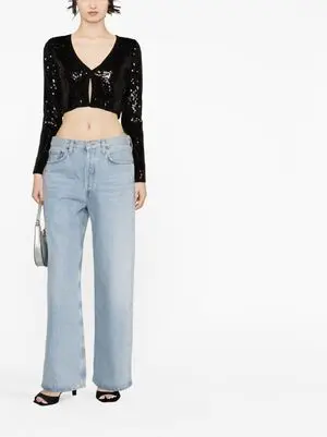 BLUGIRL Sequin-embellished Cropped Cardigan