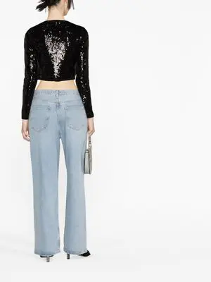BLUGIRL Sequin-embellished Cropped Cardigan