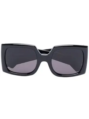 AMBUSH Fhonix Rectangle-frame Sunglasses - Black