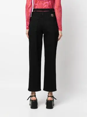 Versace Double-fastening Cropped Jeans