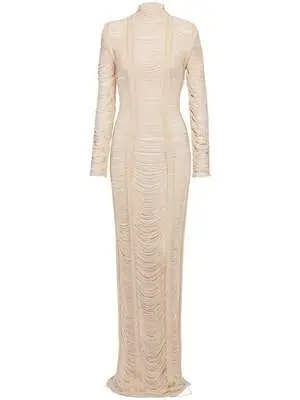Balmain Gathered Evening Dresses
