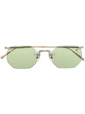 Matsuda Rimless Octagon Sunglasses - Green