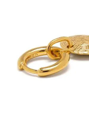 MARIA BLACK Tan Huggie Earring - Gold