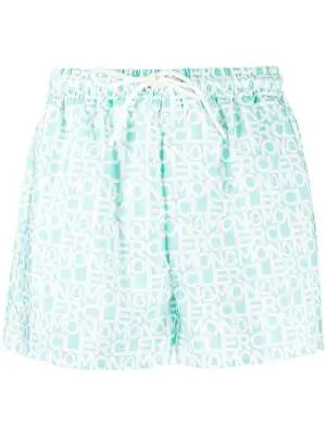 Moncler Logo-print Drawstring Shorts - Green