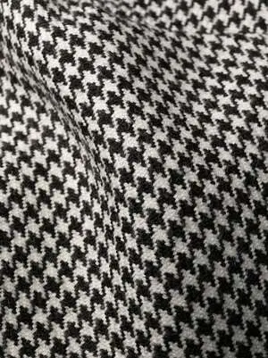 Alexander McQueen Houndstooth Asymmetric Midi Dress - Black
