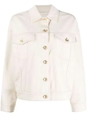 Brunello Cucinelli Button-fastening Denim Jacket - Neutrals