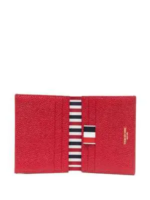Thom Browne Anchor-embroidered Leather Cardholder