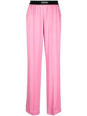 TOM FORD Wide Straight-Leg Trousers Pink
