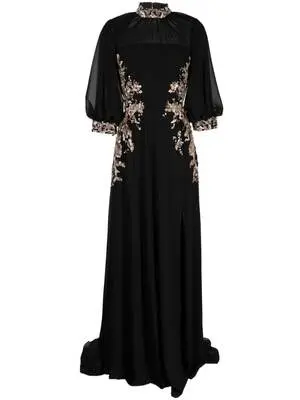 SAIID KOBEISY Sequin-embellished Long Dress
