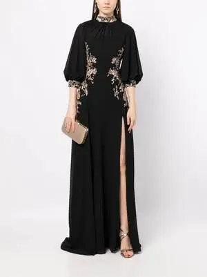 SAIID KOBEISY Sequin-embellished Long Dress
