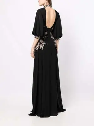 SAIID KOBEISY Sequin-embellished Long Dress